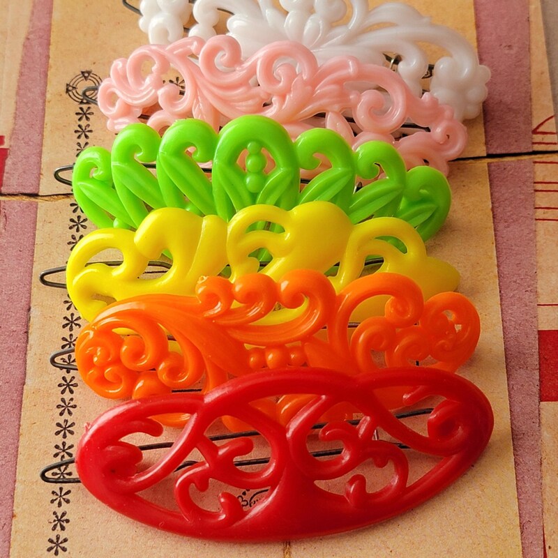 Plastic Barrettes - Etsy