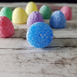 9 Vintage Plastic Gumdrop Beads Blowmold Fake Sugar Coated Spice Drops ...