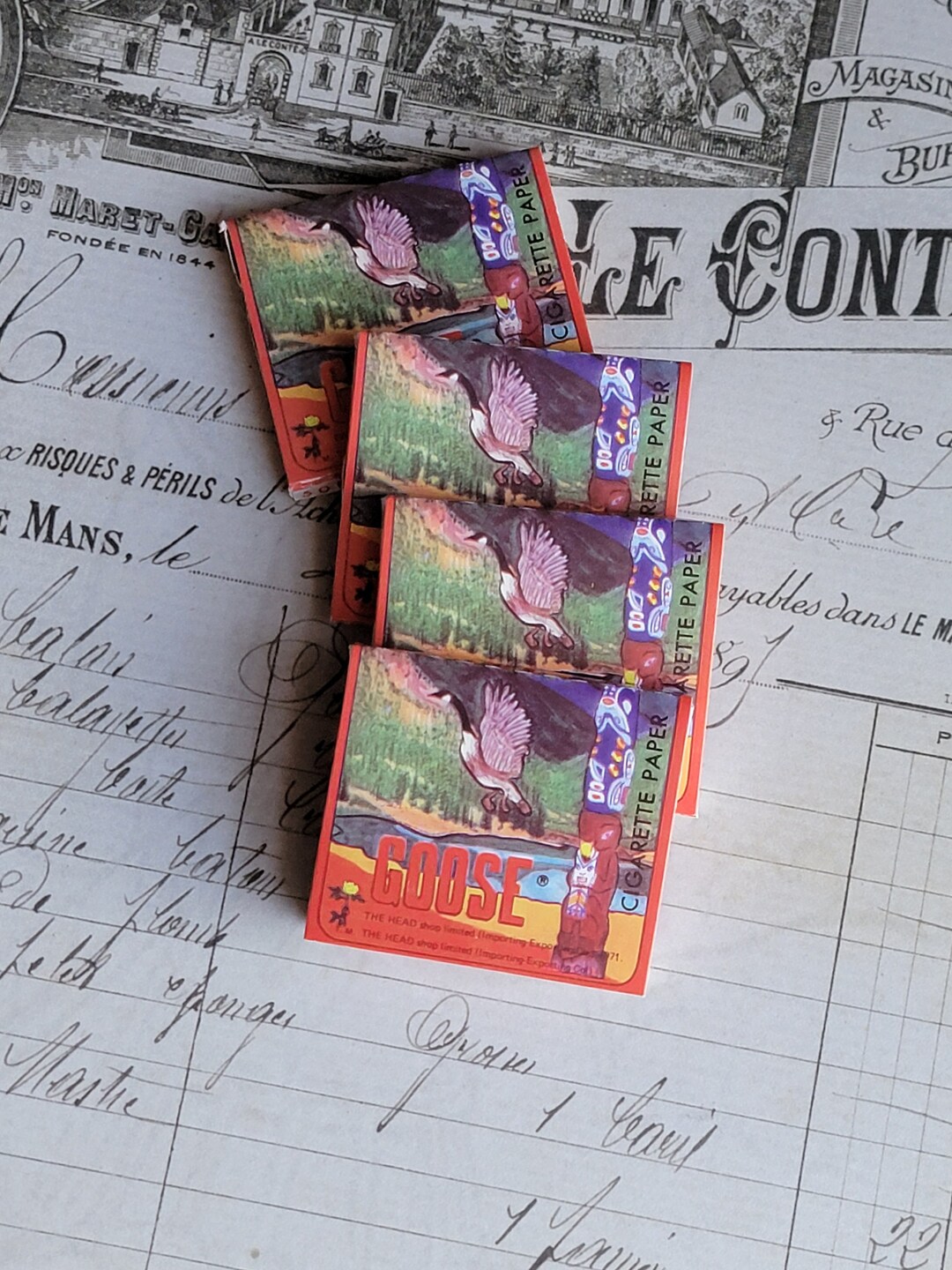 4 Vintage Canada Goose Rolling Paper Packs Vintage Head Shop Rolling ...