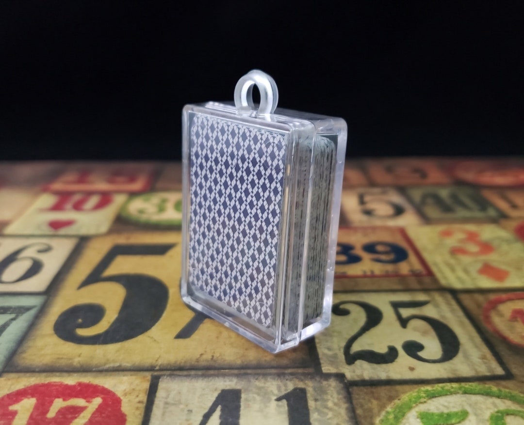 Mini Deck of Cards in Plastic Case Novelty Miniature Playing Cards ...