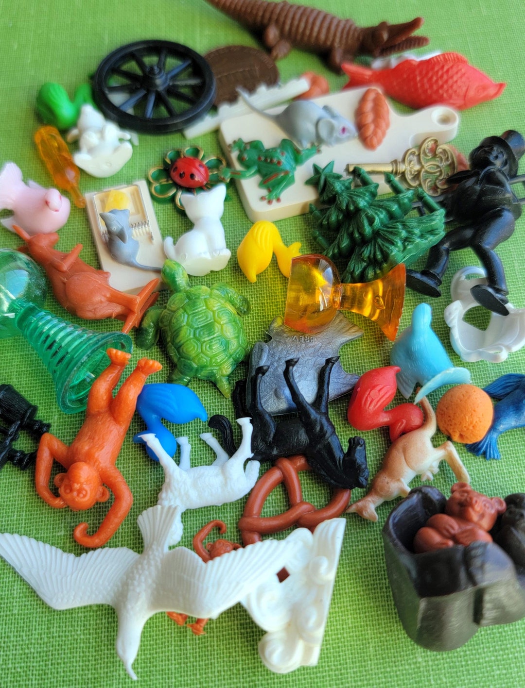 42 Vintage German Miniatures Tiny Minis Toys Animals Dollhouse Diorama ...