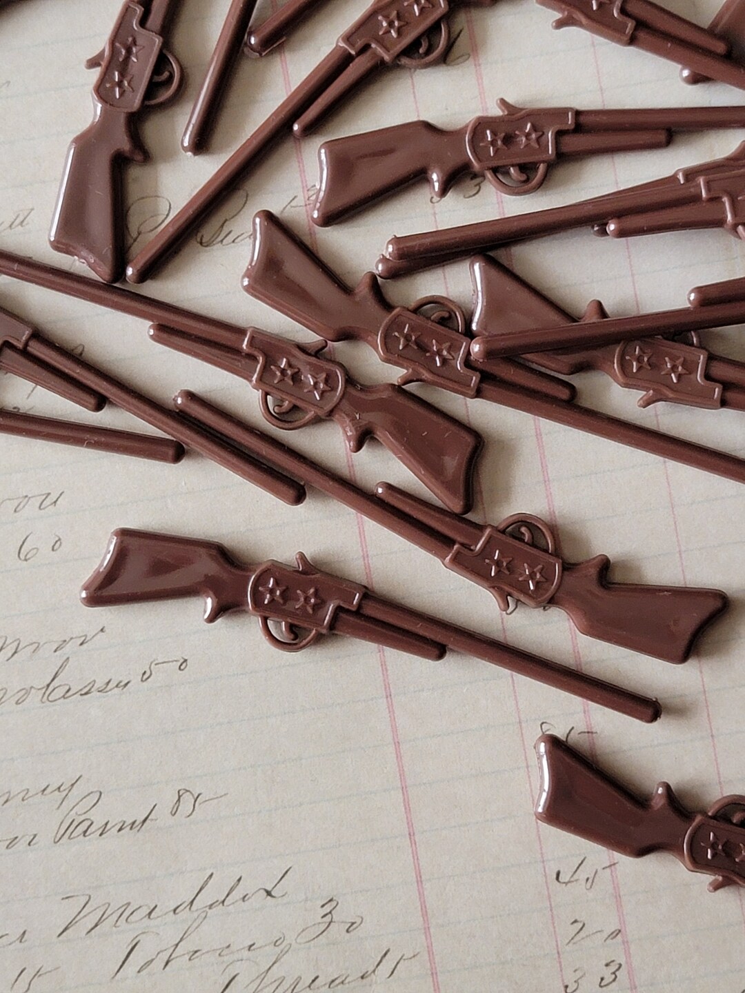 8 Vintage Miniature Plastic Rifles 8pcs Mini Cowboy Guns Tiny Toy Guns ...