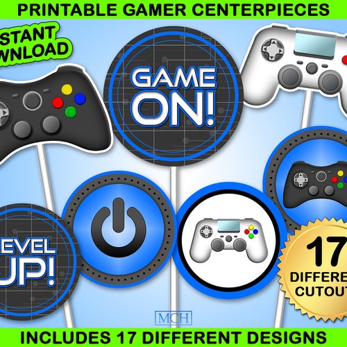 Gamer Party Centerpieces Video Game Party Birthday Cake - Etsy