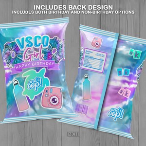 VSCO Girl Party Chip Bag Wrapper Labels, Vscogirl Birthday Vsco Party ...