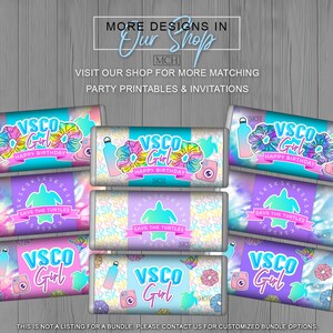 VSCO Girl Party Candy Bar Wrapper Labels, Vscogirl Birthday Vsco Party ...