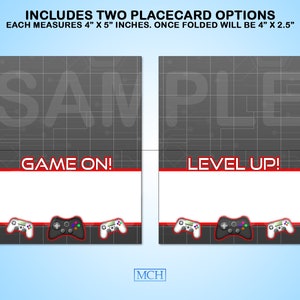 Gamer Party Food Tent Labels, Video Game Party Gaming Birthday ...