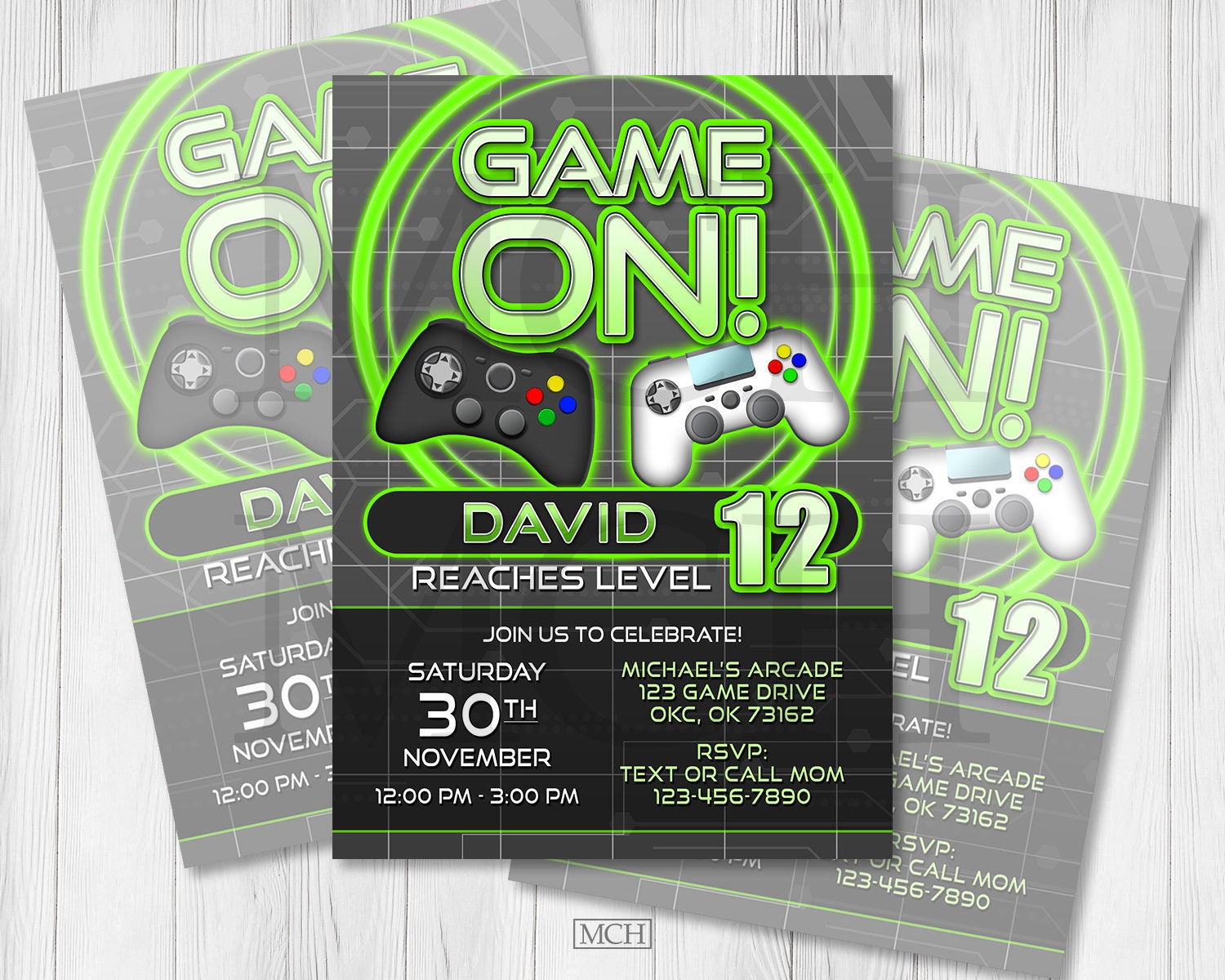 Gamer Party Invitation Personalized Video Game Party Gaming - Etsy