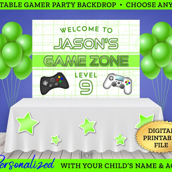 Gamer Backdrop - Etsy