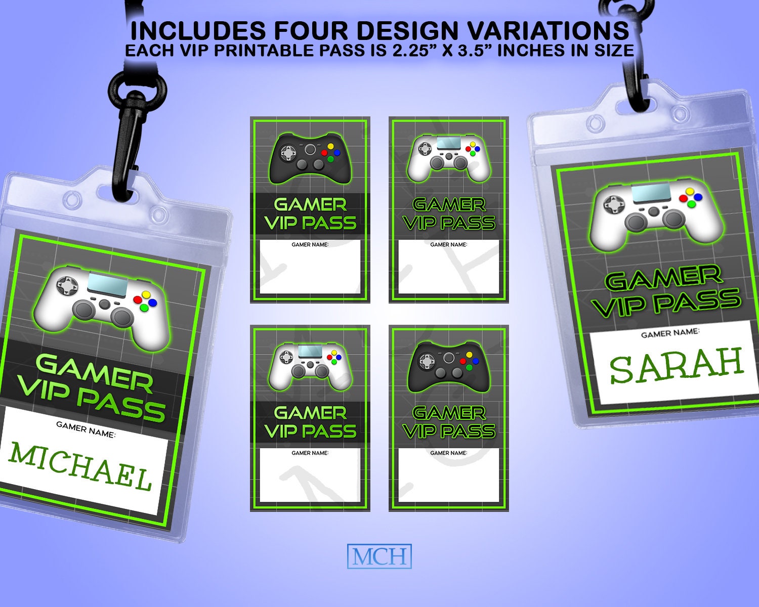 Gamer VIP Party Passes V.I.P. Cards Birthday Party Passes | Etsy Australia