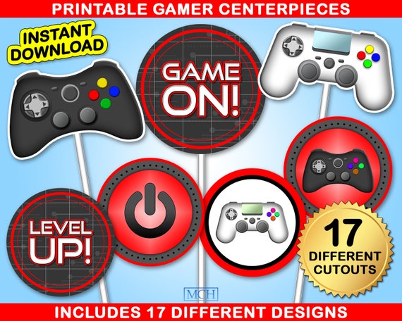 Gamer Party Centerpieces Video Game Party Birthday Cake - Etsy