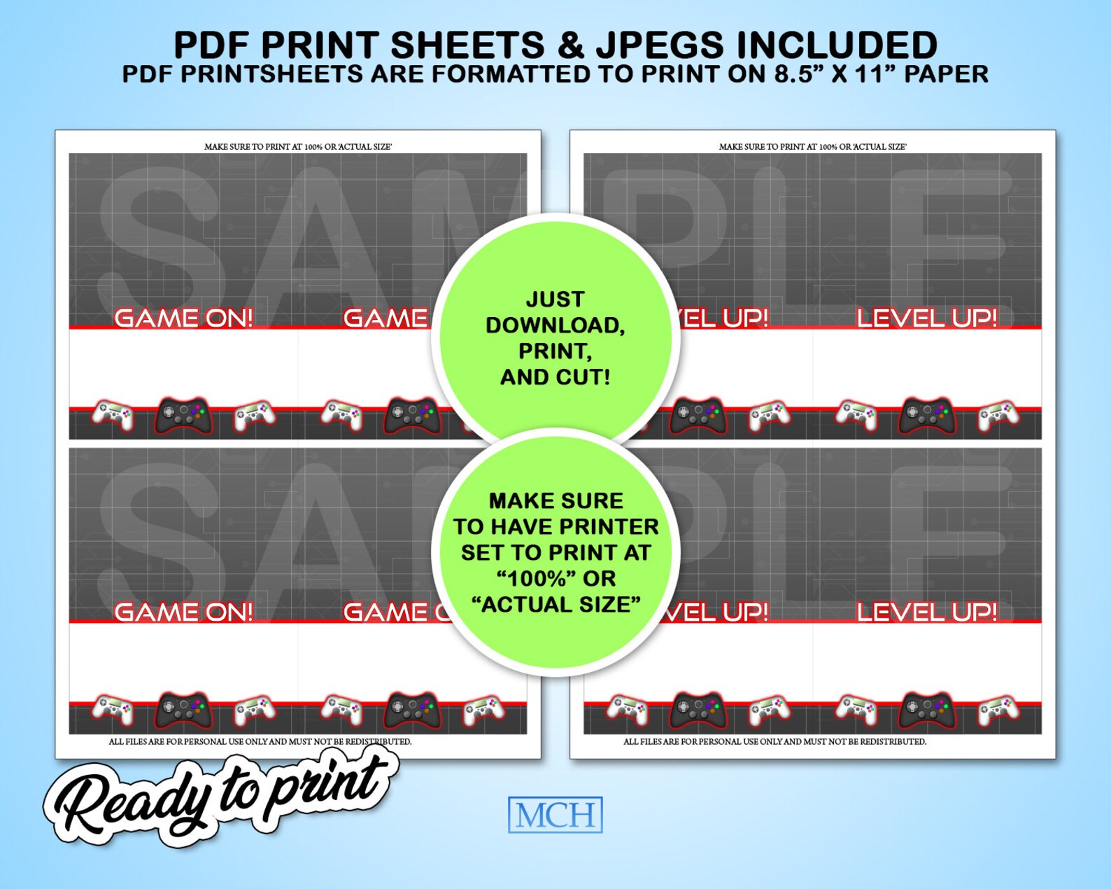 Gamer Party Food Tent Labels Video Game Party Gaming Birthday | Etsy