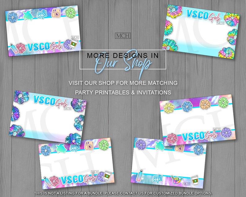 VSCO Girl Party Food Tent Labels, Vscogirl Birthday Treat Snacks Name ...
