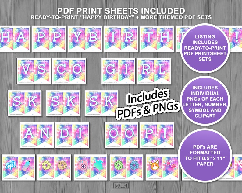 VSCO Girl Party Banner Vscogirl Birthday Vsco Party Backdrop - Etsy