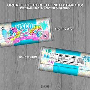 VSCO Girl Party Candy Bar Wrapper Labels, Vscogirl Birthday Vsco Party ...