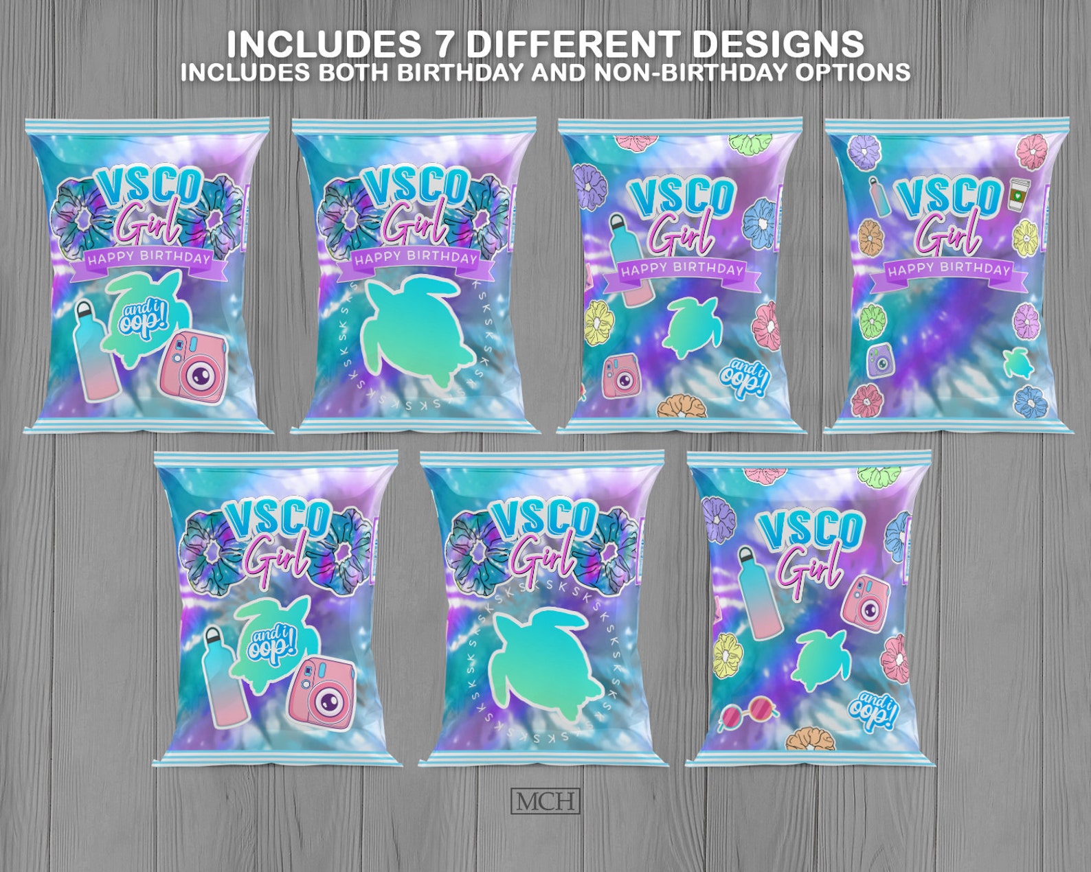 VSCO Girl Party Chip Bag Wrapper Labels, Vscogirl Birthday Vsco Party ...