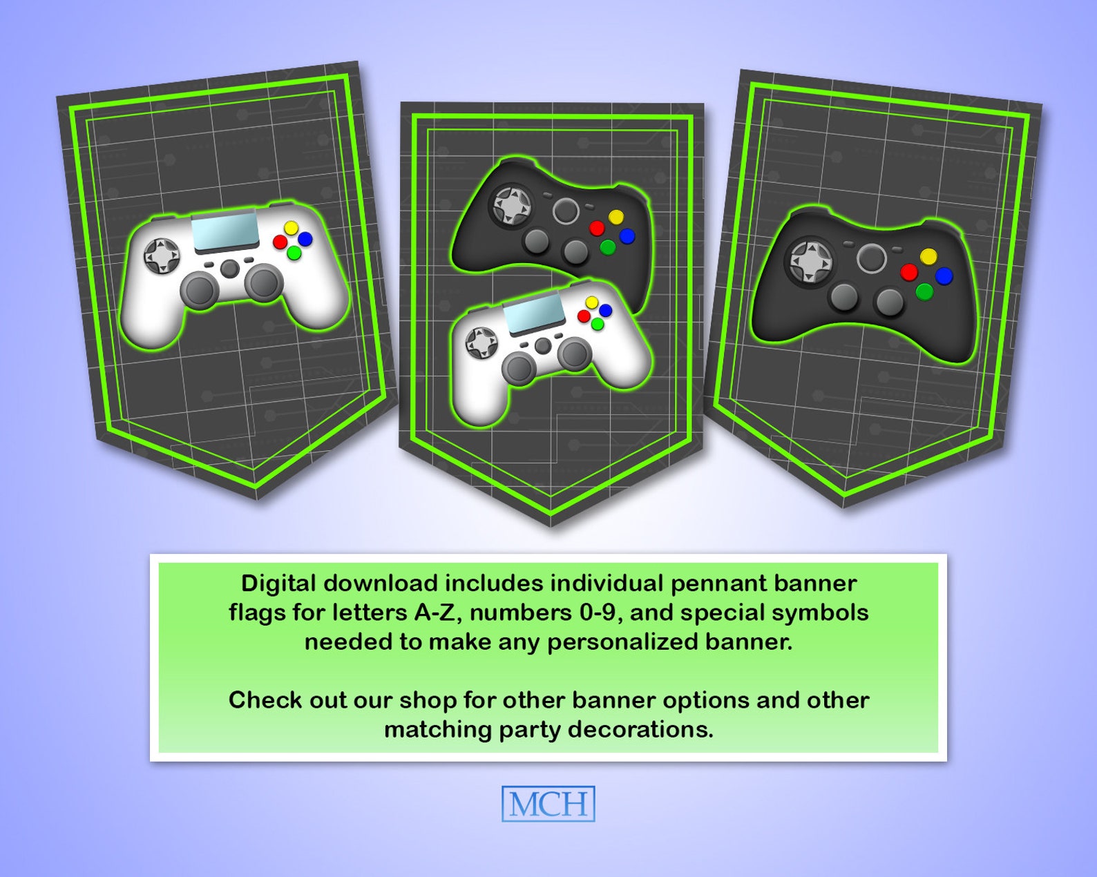 Gamer Party Banner Video Game Truck Game Party Backdrop - Etsy