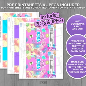 VSCO Girl Party Candy Bar Wrapper Labels, Vscogirl Birthday Vsco Party ...
