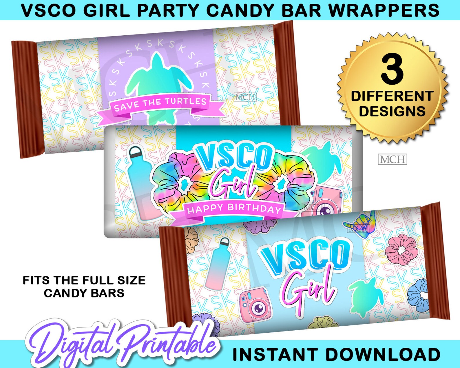 VSCO Girl Party Candy Bar Wrapper Labels, Vscogirl Birthday Vsco Party ...
