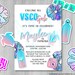 VSCO Girl Invitation Birthday Party, Personalized VSCO Party, Vscogirl ...