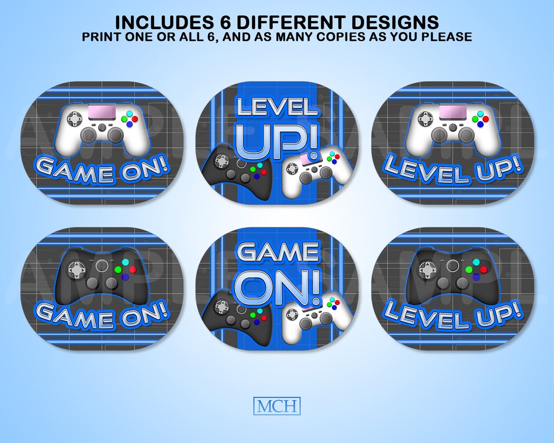 Gamer Party Chips 0.67 Oz Snack Stack Labels & Wrap Video Game - Etsy