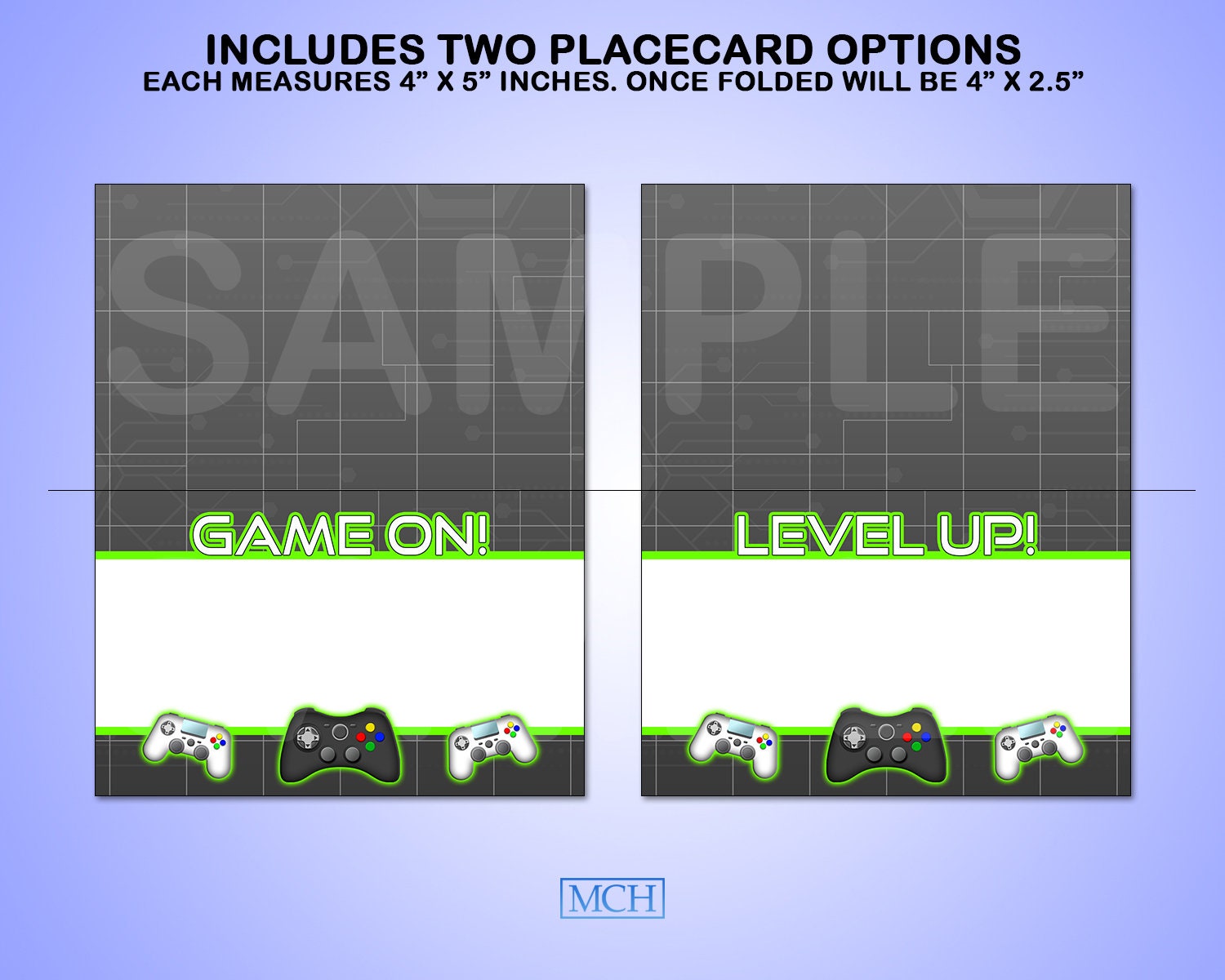 Gamer Party Food Tent Labels, Video Game Party Gaming Birthday ...