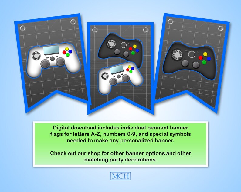 Gamer Party Banner Video Game Truck Game Party Backdrop - Etsy