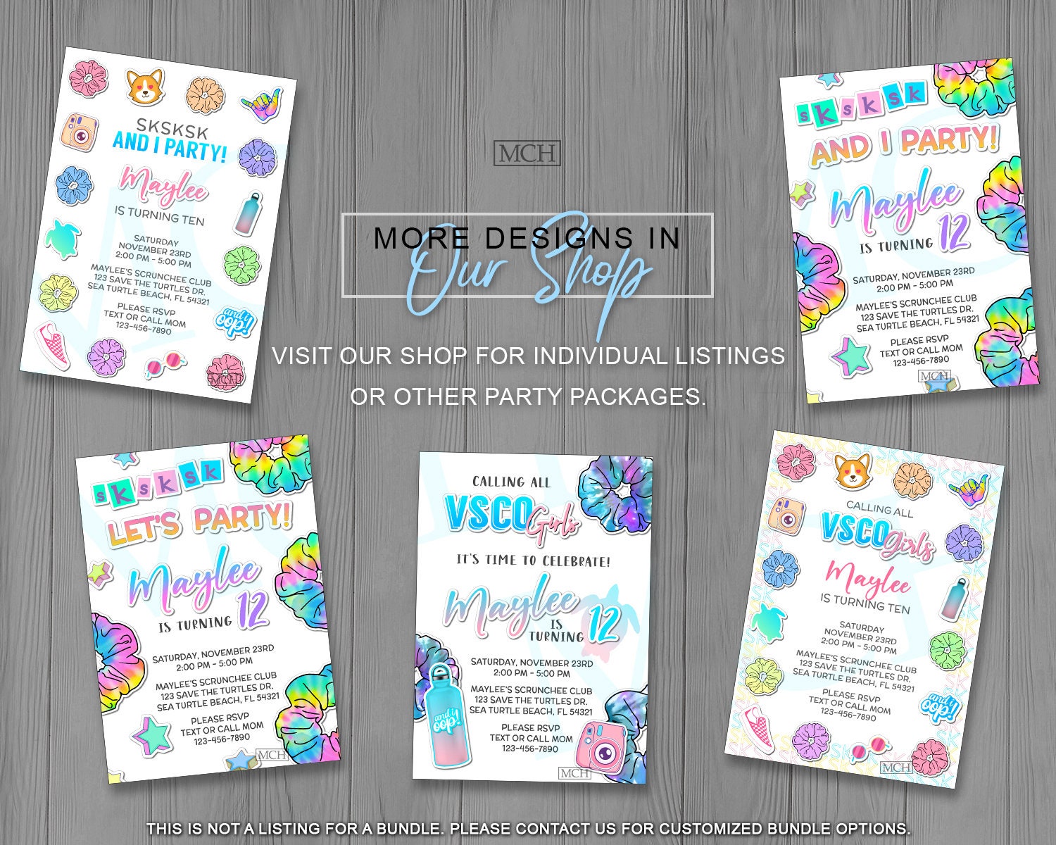 SALE VSCO Girl Party Pack Bundle Galaxy Series Decorations | Etsy
