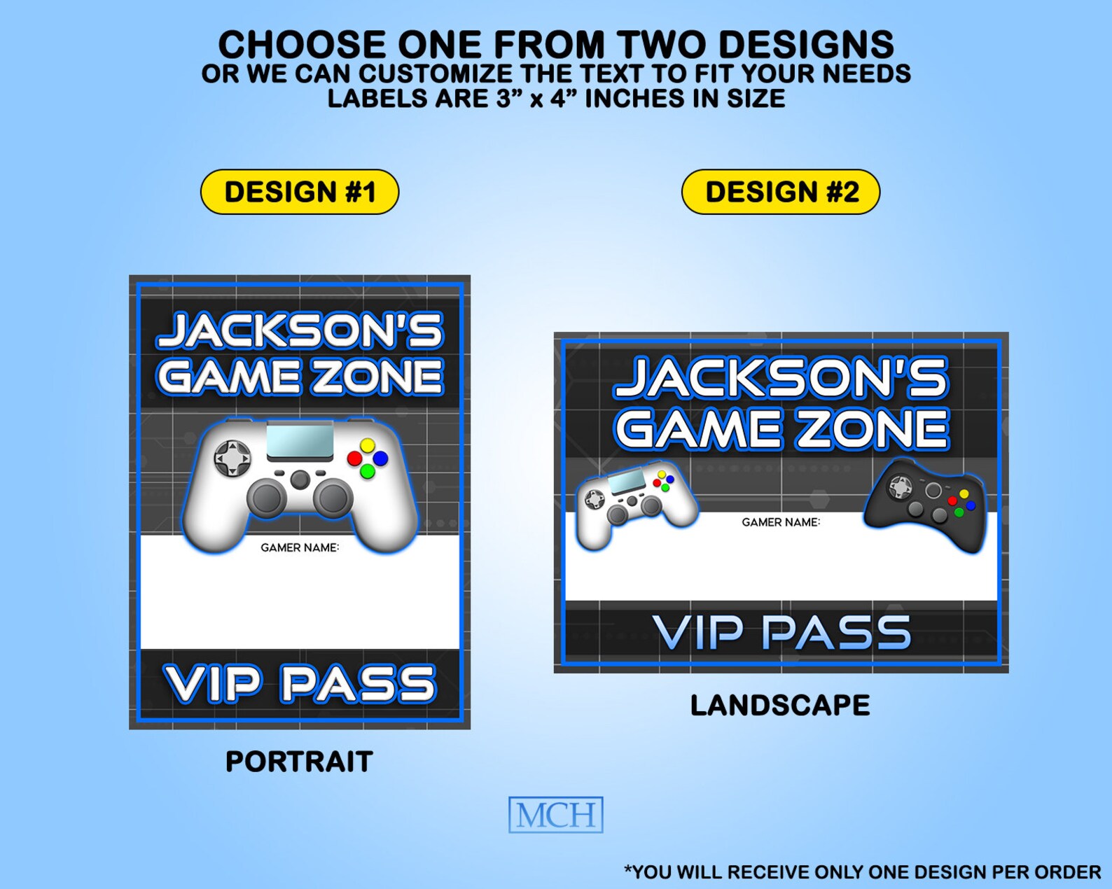 Gamer VIP Party Passes, V.I.P. Pass Cards, Video Game Party Gaming ID ...