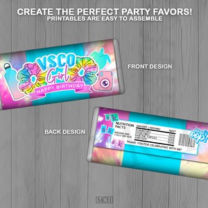 VSCO Girl Party Candy Bar Wrapper Labels, Vscogirl Birthday Vsco Party ...