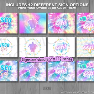 VSCO Girl Party Signs, Vscogirl Birthday Vsco Party Table Signs, Vsco ...