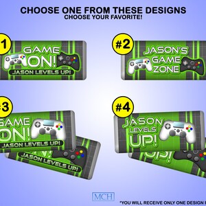Gamer Party Candy Bar Wrapper Labels Personalized Custom Video Game ...
