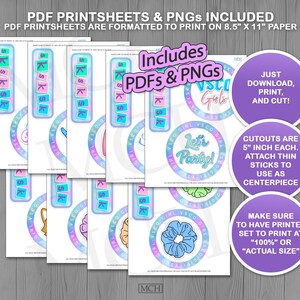 VSCO Girl Party Centerpieces, Vscogirl Birthday Vsco Party Cake Topper ...