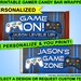 Gamer Party Candy Bar Wrapper Labels Personalized Custom Video Game ...