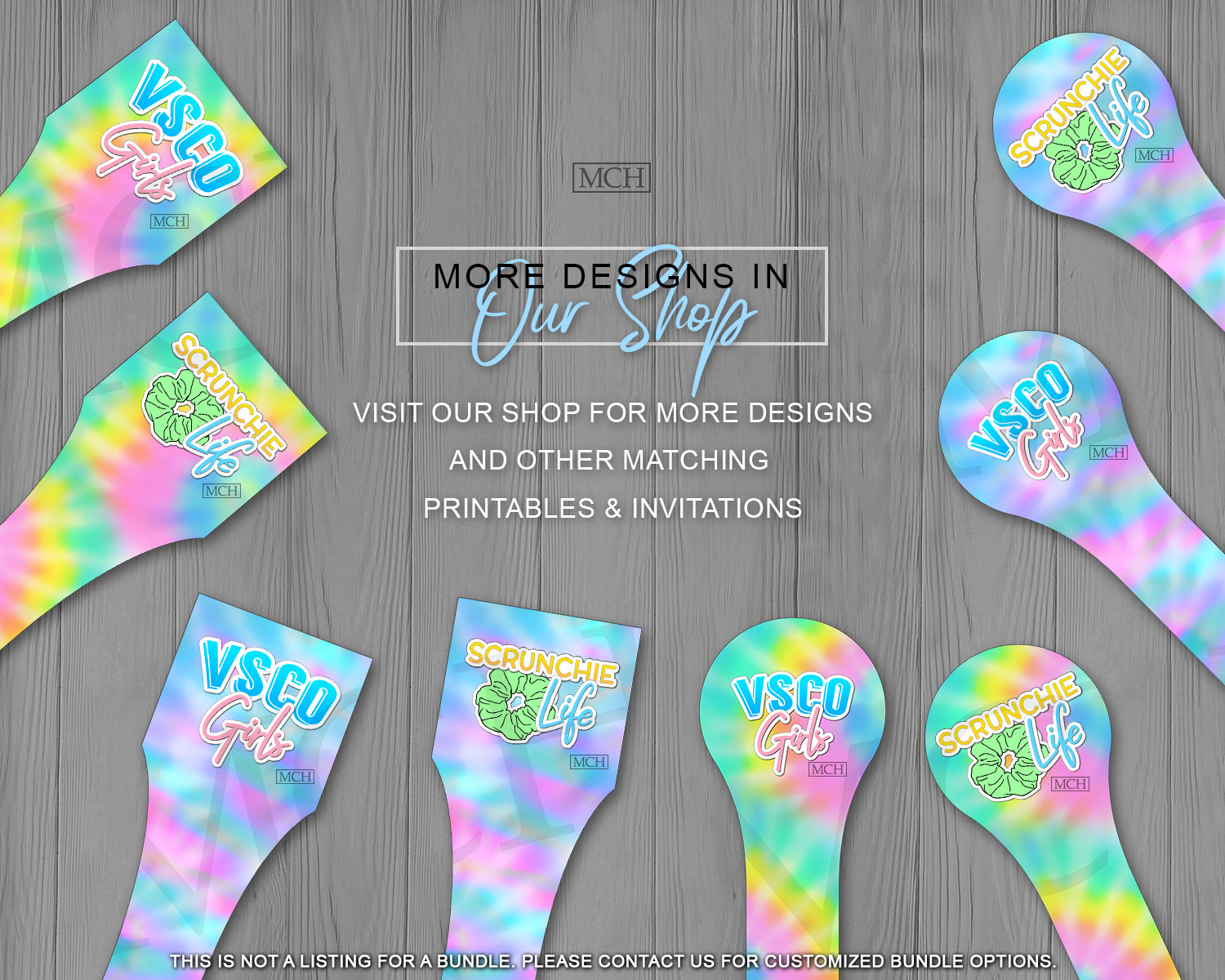 VSCO Girl Party Scrunchie Tags, Vscogirl Birthday Party, Vsco Party ...