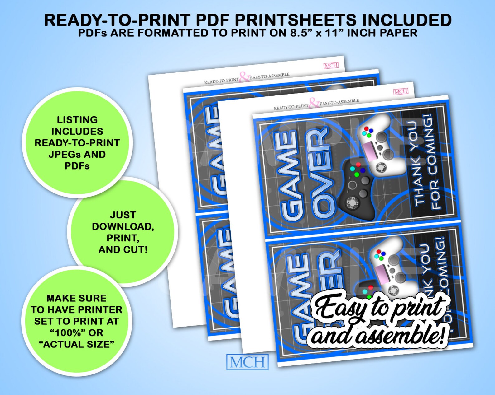 Gamer Party Favor Gift Bag Label Wrap Video Game Party Gaming - Etsy