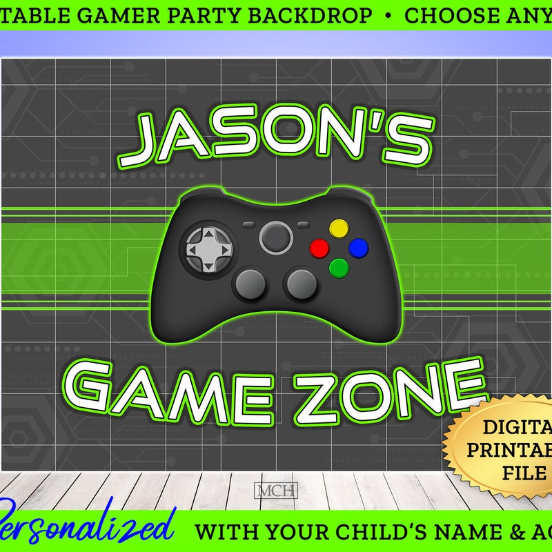 Gamer Backdrop - Etsy