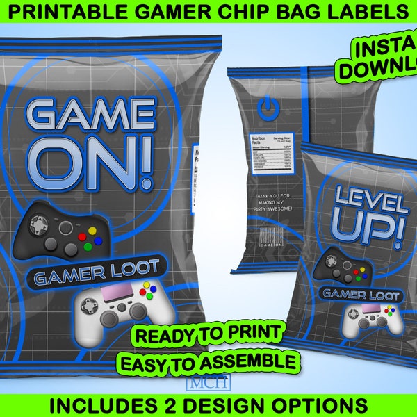 Gamer Party Rice Krispies Treat .78 Oz Labels & Wrap, Video Game Party ...