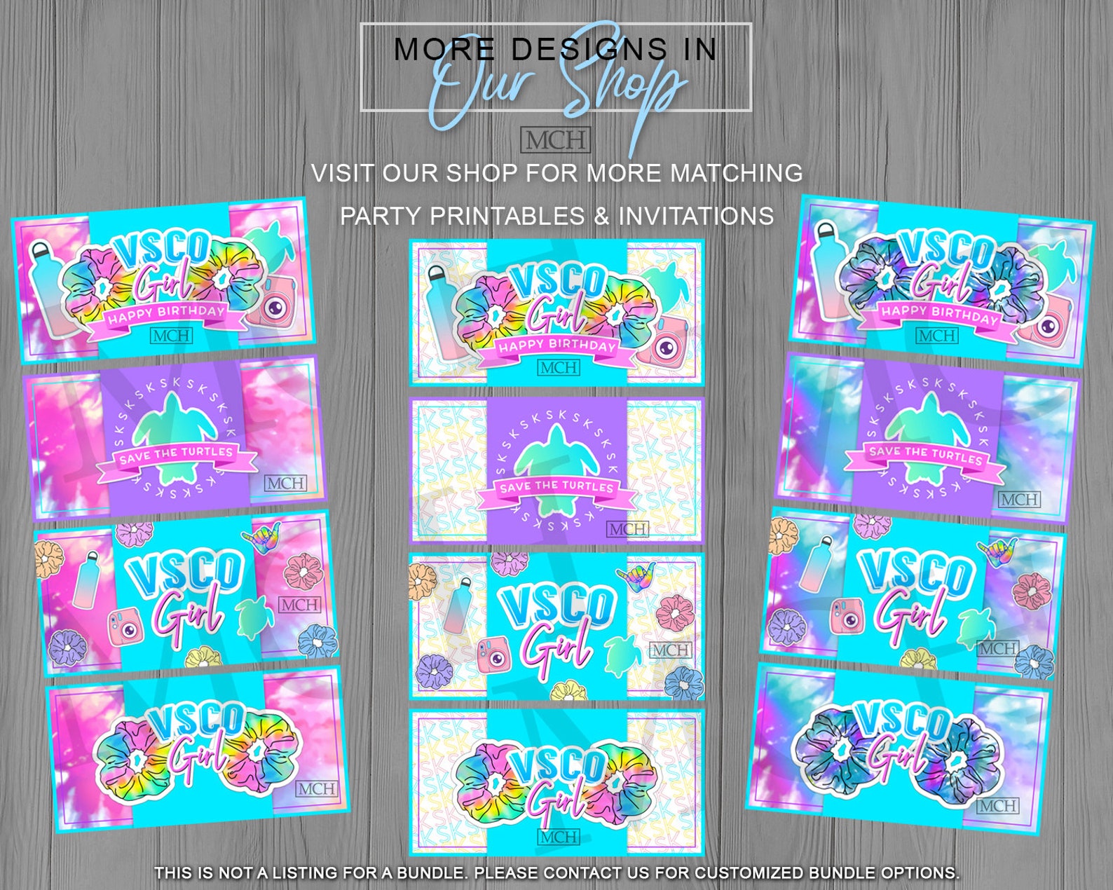 VSCO Girl Party Treat Bag Topper Vscogirl Birthday Vsco Party | Etsy