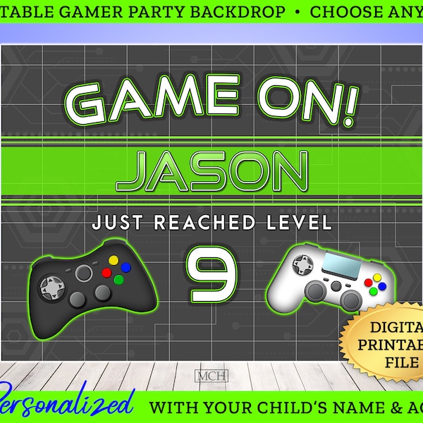 Gamer Backdrop - Etsy