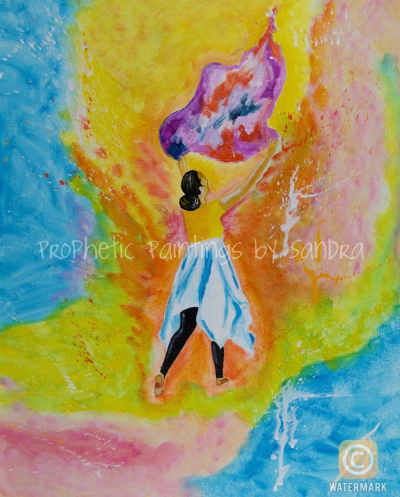 Reviving the fire of my altar-Art print of an original acrylic | Etsy