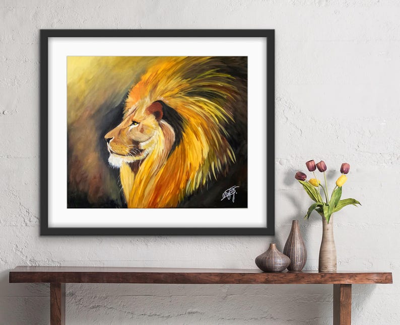 Lion of Judah, Art Print, Christian Art, Prophetic Art, Faith Art - Etsy