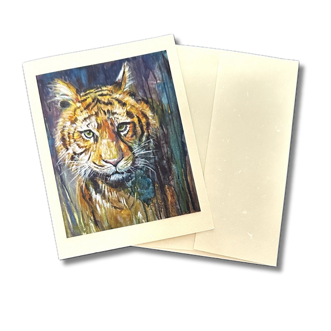 Bengal Tiger Notecards, Big Cat, Tigress, Wildlife, School Mascot ...