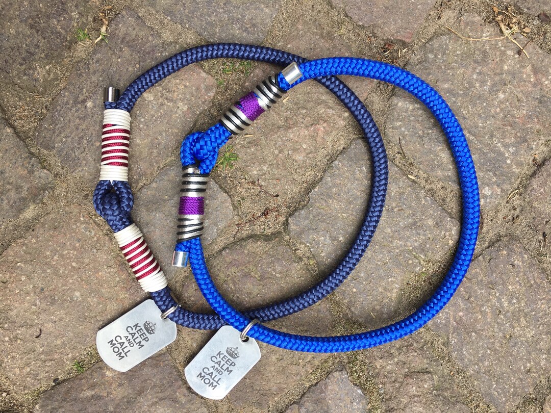 Tag Collar With Rigging for Dog Tags - Etsy UK