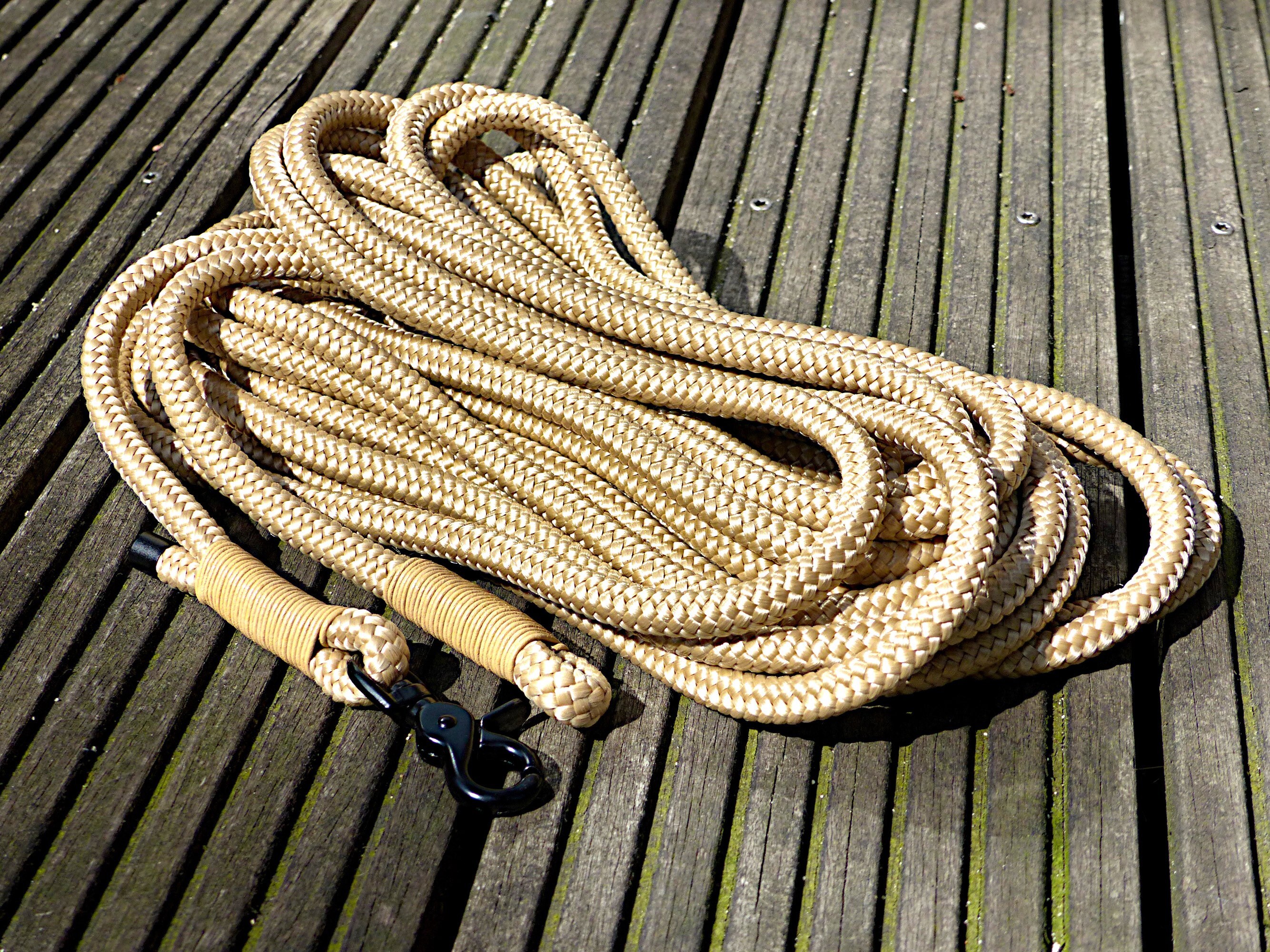 Dragline Rope Made of Climbing Rope PPM With Leather Rigging Long Leash ...