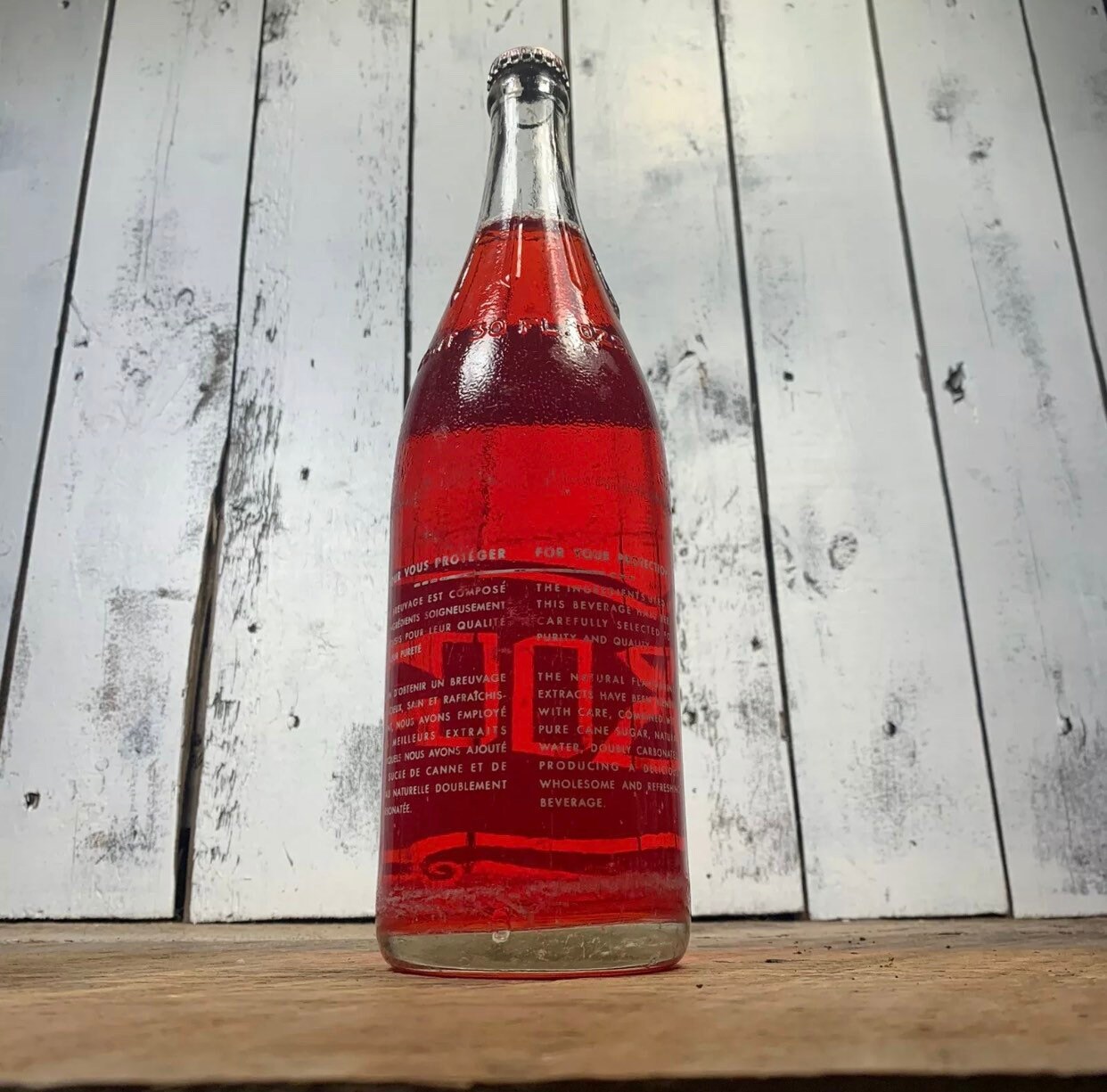 Vintage kik cola bottle strawberry | Etsy