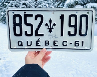 1961 License Plate - Etsy