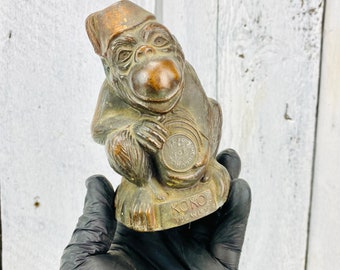 Cast Iron Monkey Bank - Etsy