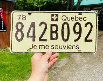 Je Me Souviens Plate | Etsy
