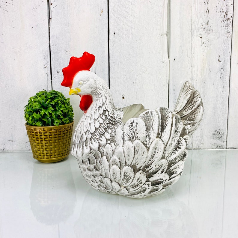 Vintage Plastic Blow Mold Chicken Plant Stand - Etsy
