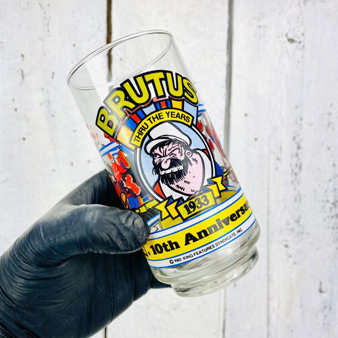 Vintage Pepsi Brutus Popeye Water Glass 1983 Collector Series 10th ...